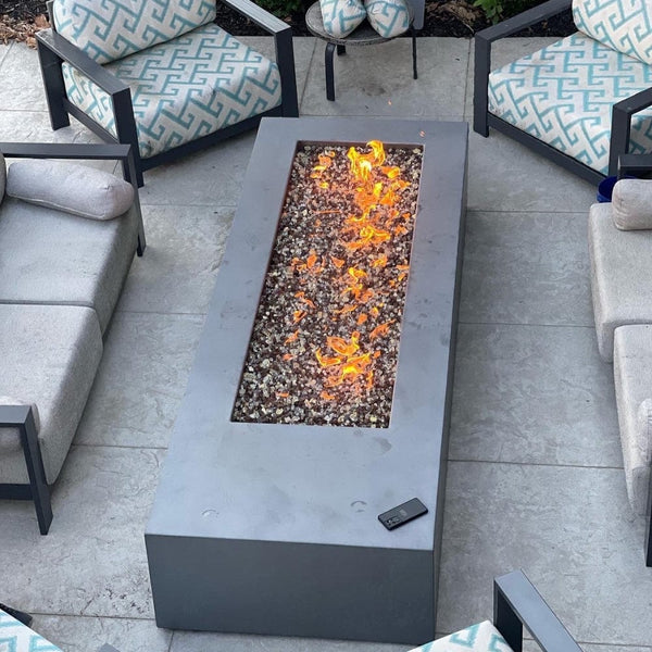 HPC H Burner Fire Pit Insert -Push Button Ignition - Patio Fever