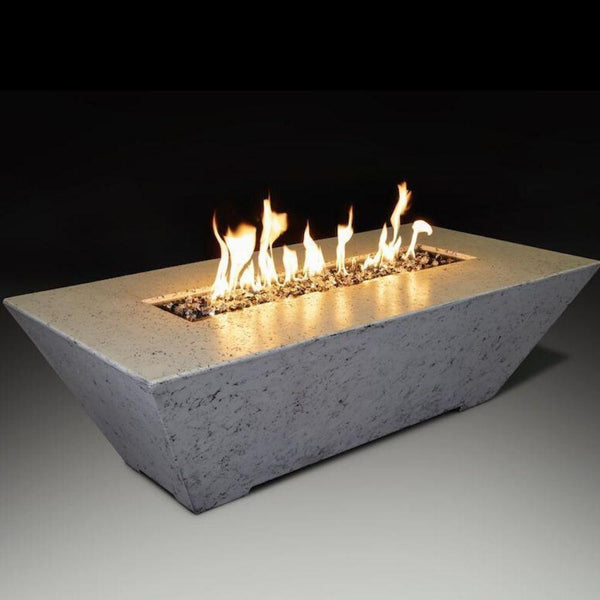 Athena Olympus Rectangular GFRC Gas Fire Pit Table - Patio Fever