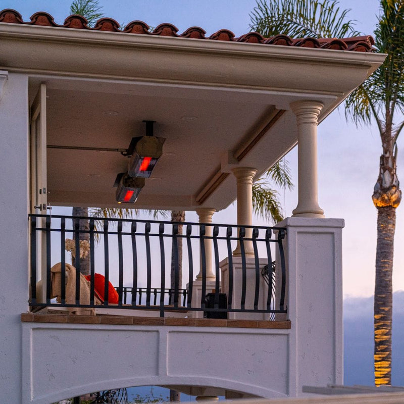 SunStar Glass Ceiling Mounted 2-Stage Gas Heater - Patio Fever