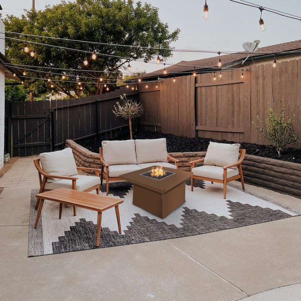 Top Fires Bella 36-Inch Square Gas Fire Pit Table - Patio Fever