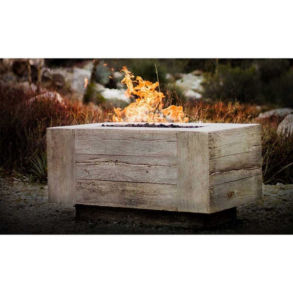 Top Fires Catalina Wood Grain Electronic Fire Pit - Patio Fever