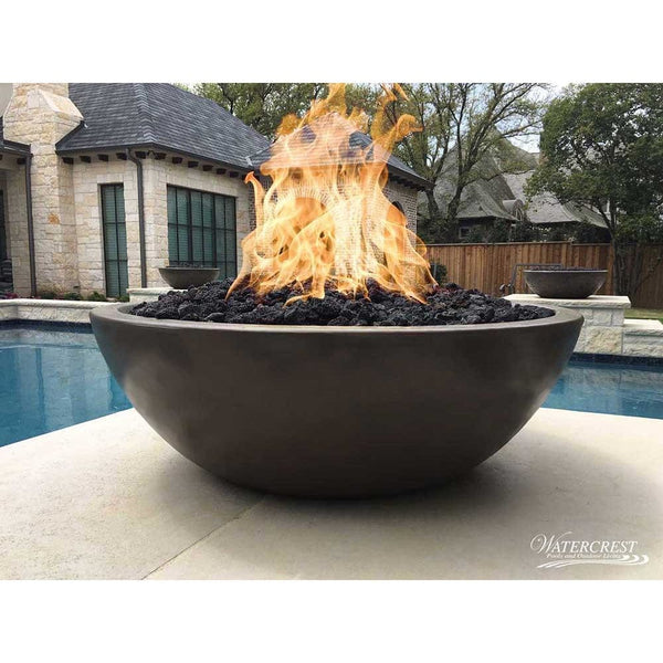 Top Fires Sedona Round Match Lit Gas Fire Bowl - Patio Fever
